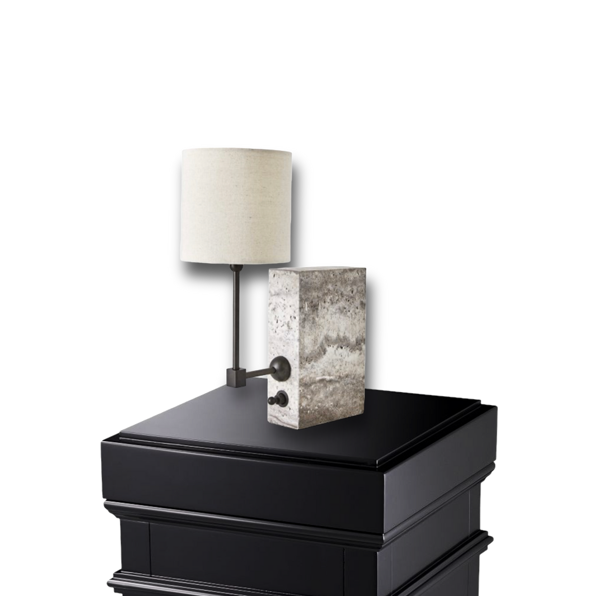Travertine Bookcase Mini Lamp – Busted2Bangin